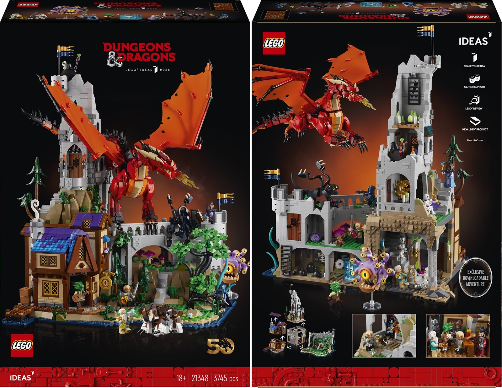 LEGO and D&D partner for first set: Red Dragon’s Tale