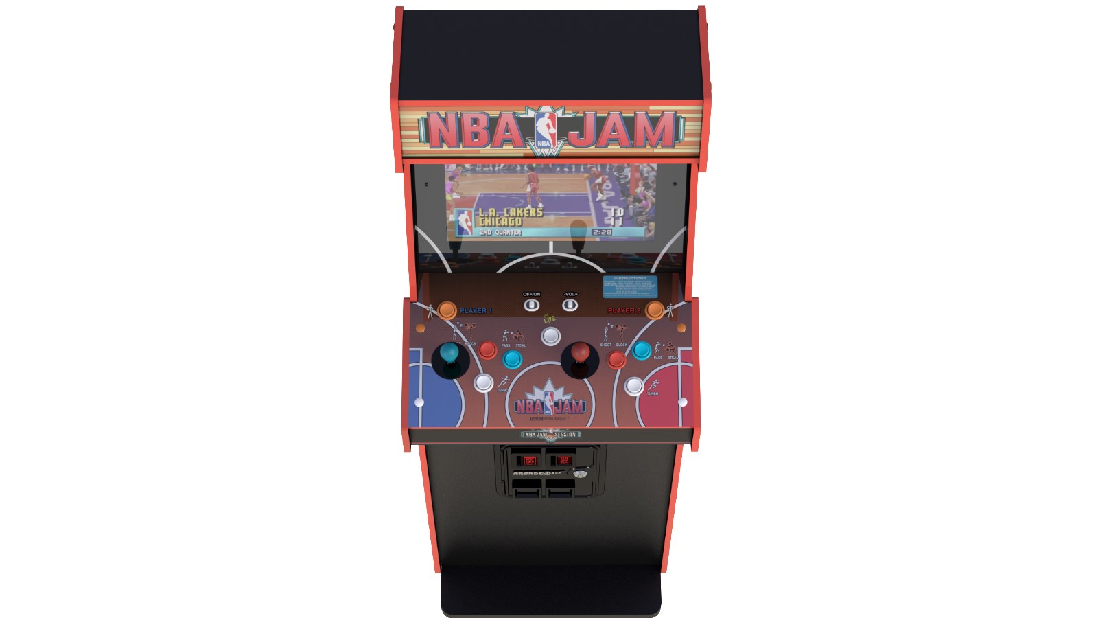 Bring the heat with the new NBA Jam Deluxe arcade cabinet from ...