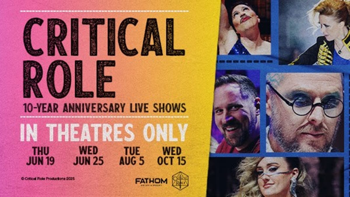 Critical Role coming to theatres for its 10th anniversary