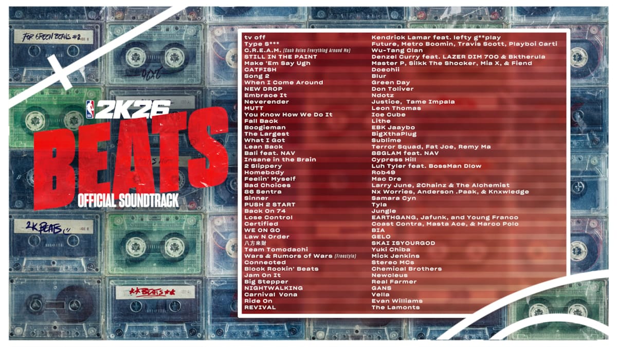 NBA 2K26 soundtrack revealed
