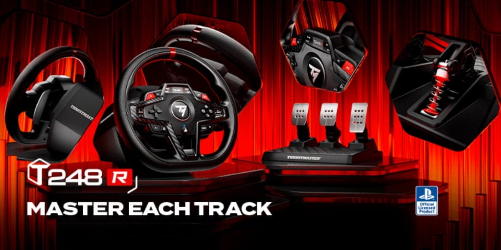 Take a drive virtually with Thrustmaster's new racing wheel: the T248R!