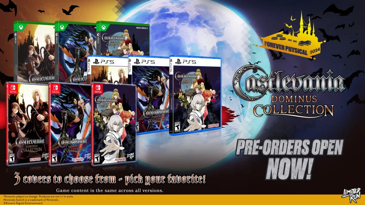 Choose your favorite cover with a physical release of Castlevania ...