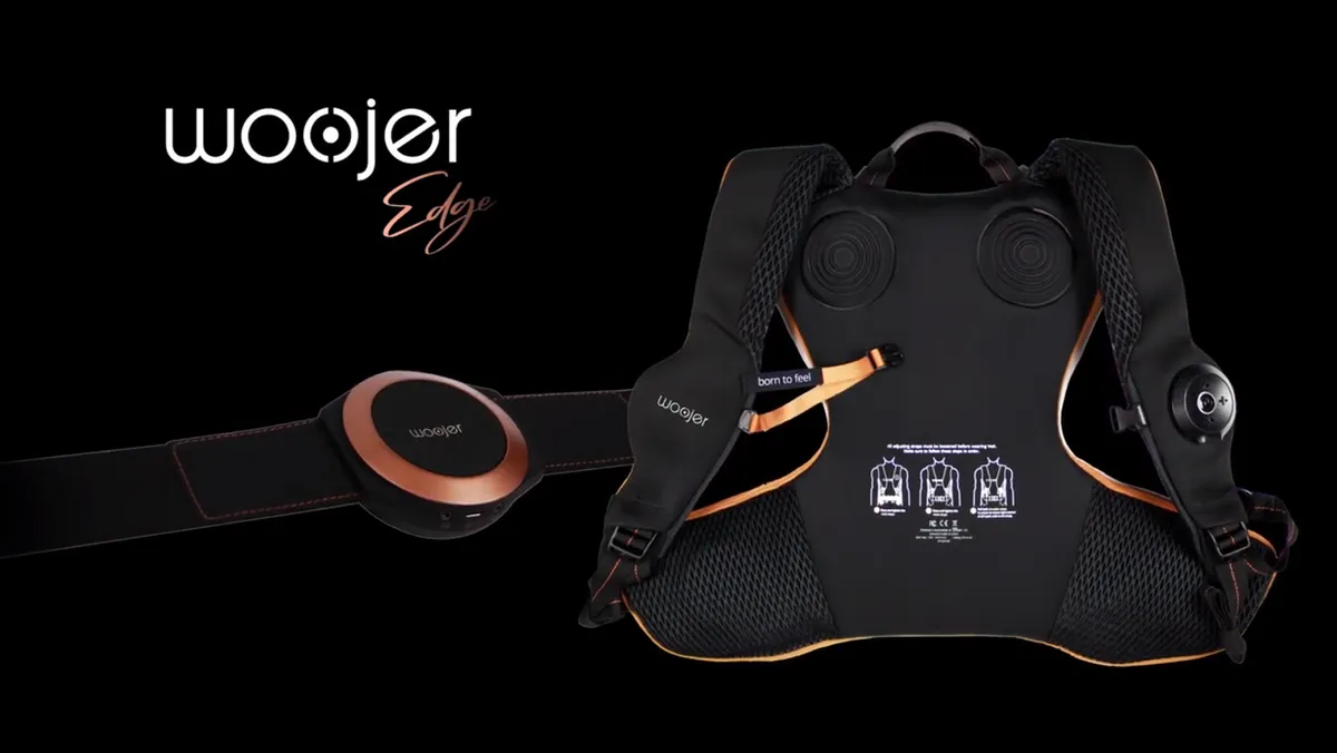Haptic feedback vest Woojer Edge hits Kickstarter goal in less than two ...