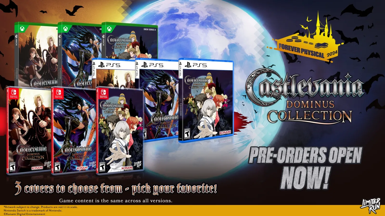 Choose your favorite cover with a physical release of Castlevania ...