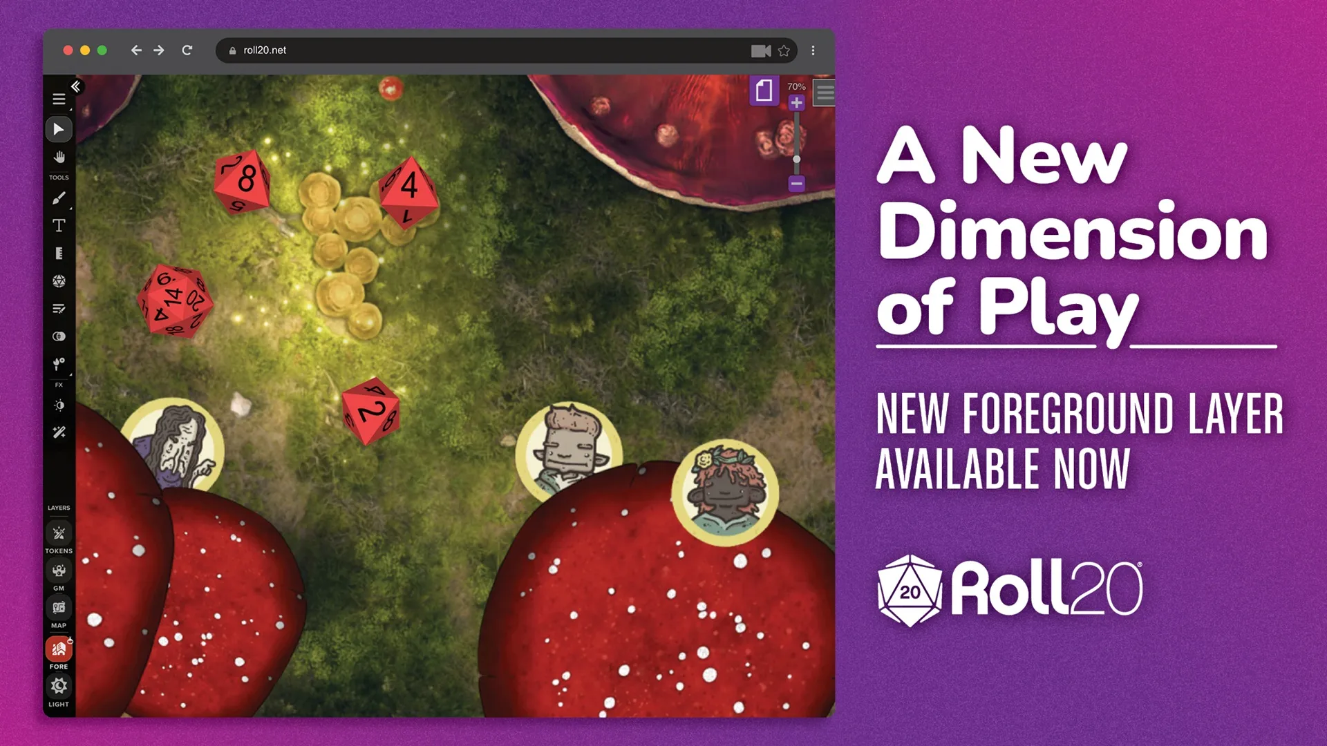 Roll20 Launches Foreground Layer Beta