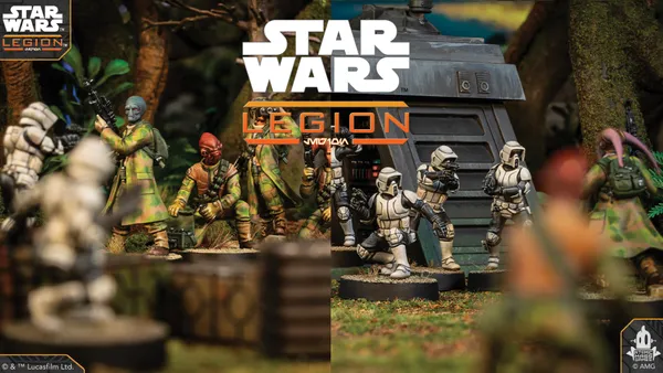 Rebel Commandos and Scout Troopers face off in Star Wars Legion